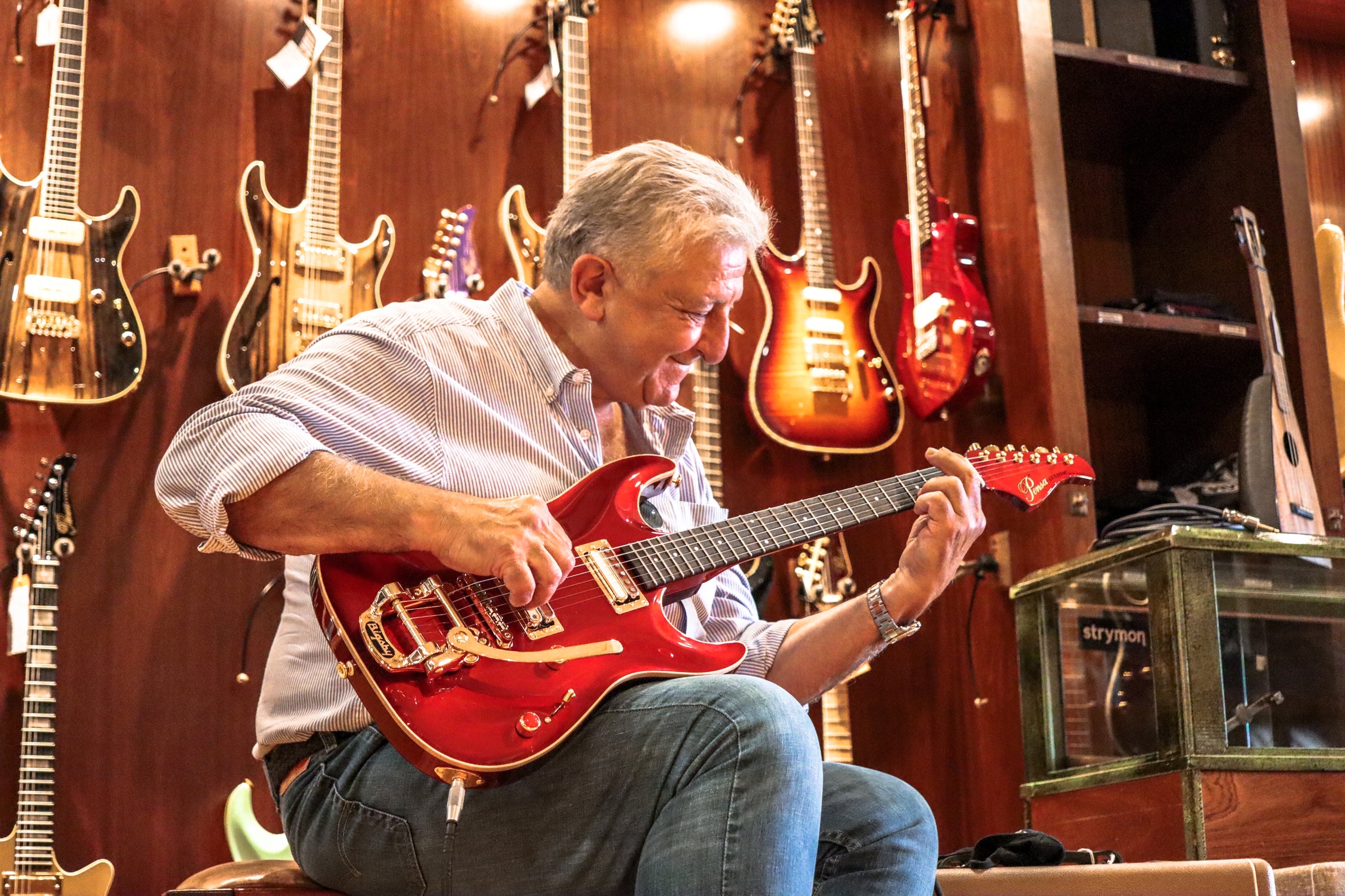 Reverend Greg Koch Gristle ST, Avocado Burst with Case — Rudy's Music Soho