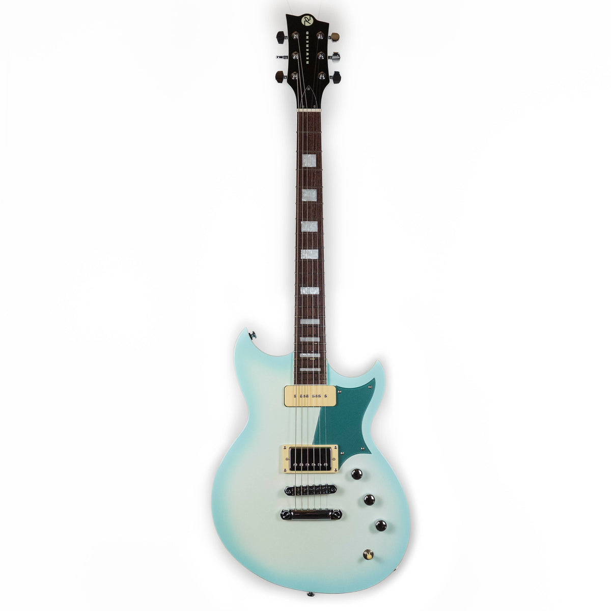Reverend Sensei H90, Chronic Blue Burst with Case — Rudy's Music