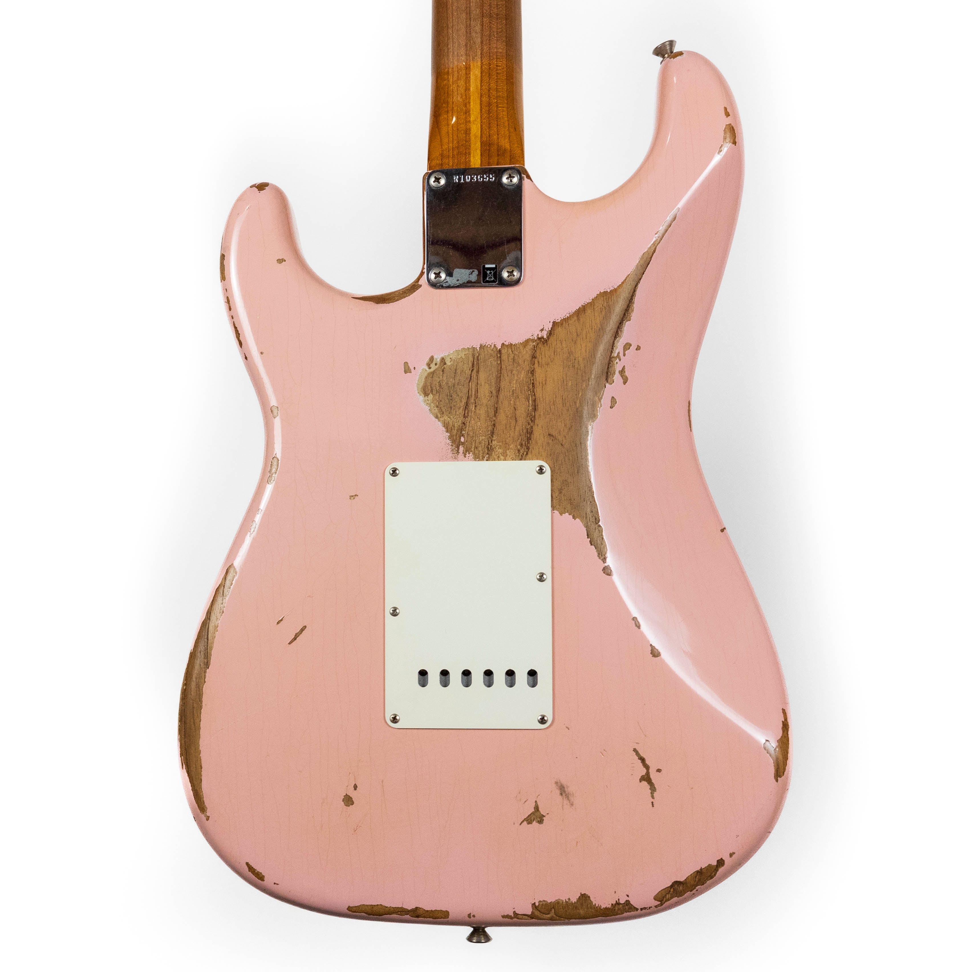 Fender Custom Shop 2019 '57 Strat, Heavy Relic Shell Pink — Rudy's ...